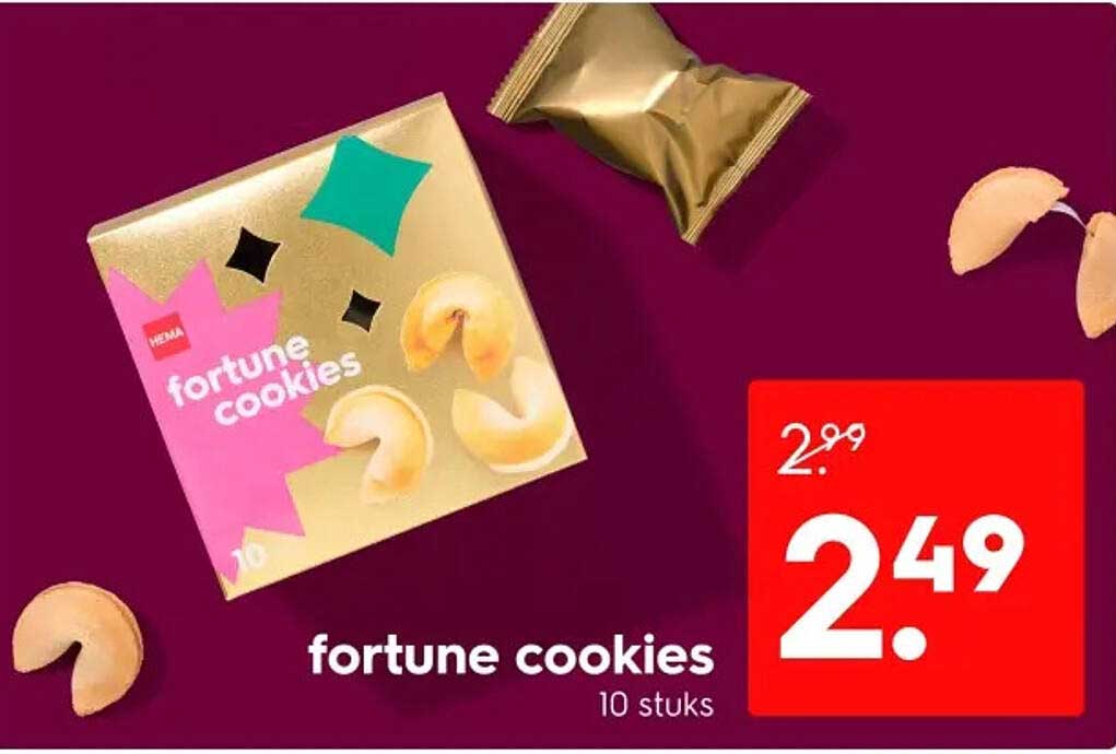 Fortune Cookies Aanbieding bij HEMA - FolderFeest.nl