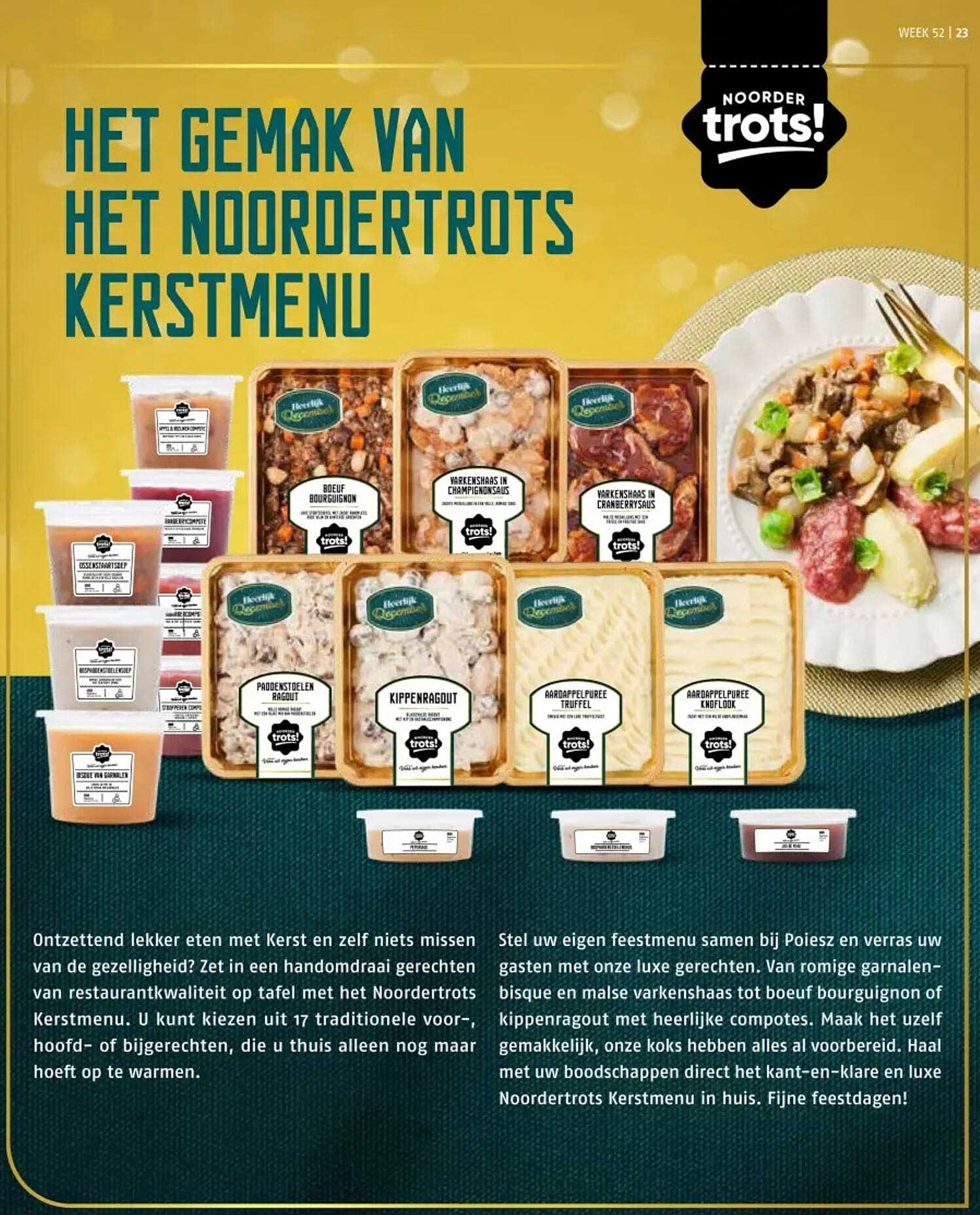 Het Gemak Van Het Noordertrots Kerstmenu Aanbieding bij Poiesz ...
