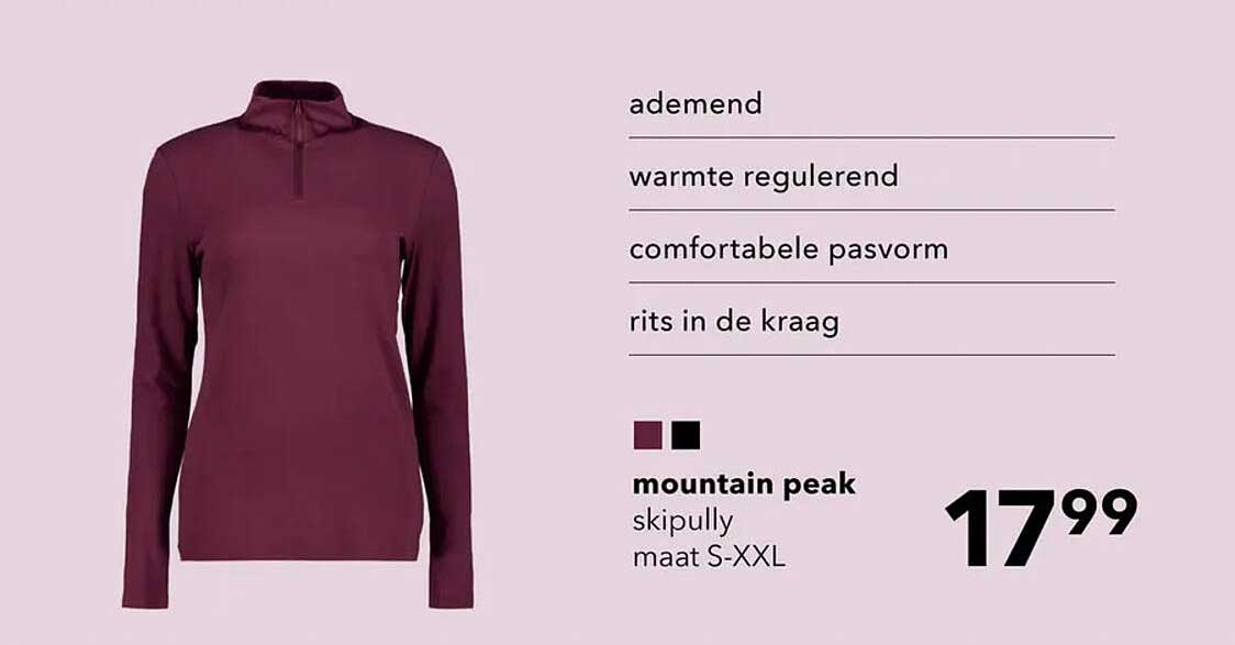 Mountain Peak Skipully Aanbieding bij Scapino - FolderFeest.nl