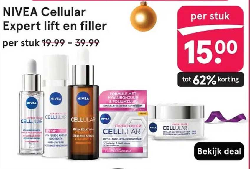 Nivea Cellular Expert Lift En Filler Aanbieding bij Etos - FolderFeest.nl