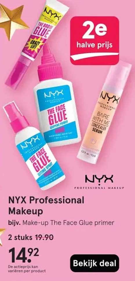 Nyx Professional Makeup Bijv. Make-Up The Face Glue Primer Aanbieding ...