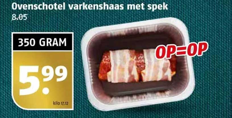 Ovenschotel Varkenshaas Met Spek Aanbieding bij Poiesz - FolderFeest.nl