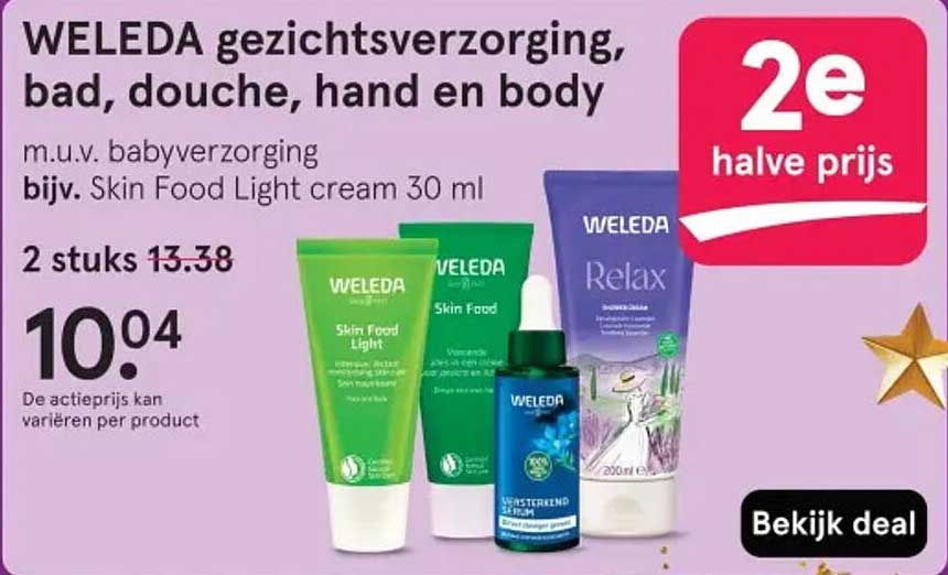 Weleda Gezichtsverzorging, Bad, Douche, Hand En Body M.u.v ...
