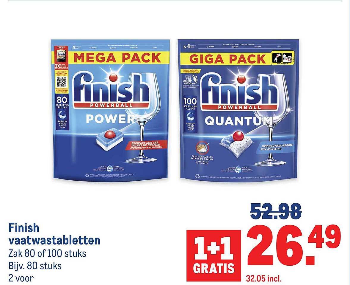 Finish Vaatwastabletten Aanbieding bij Makro - FolderFeest.nl