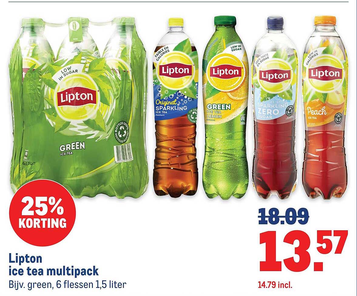 Lipton Ice Tea Multipack Aanbieding bij Makro - FolderFeest.nl