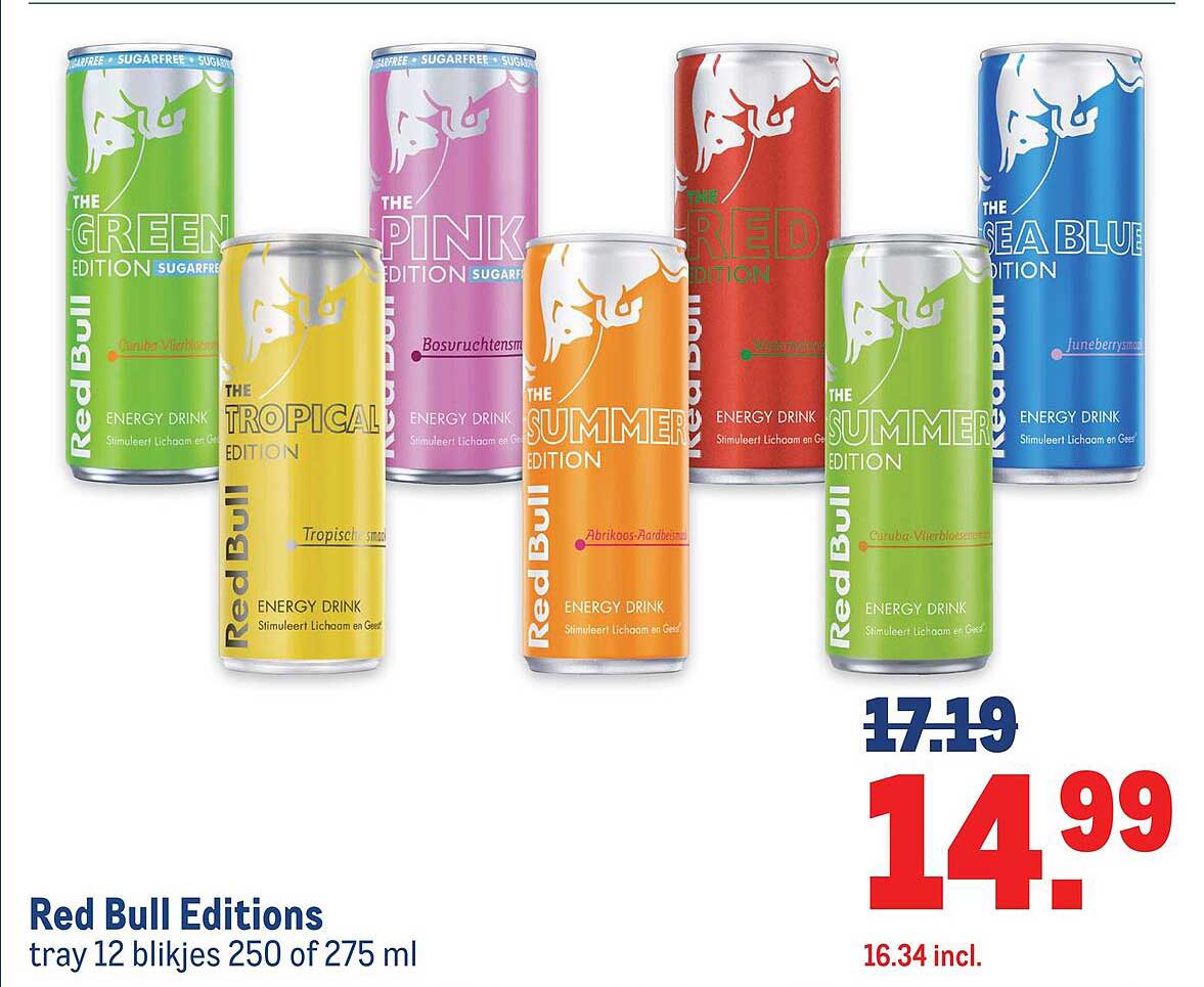 Red Bull Editions Aanbieding bij Makro - FolderFeest.nl