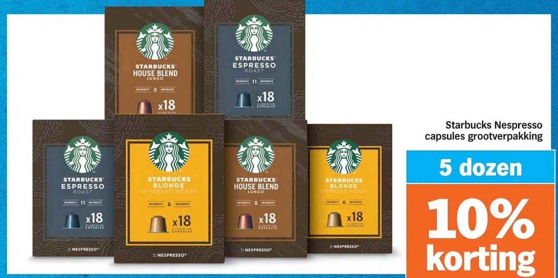 Starbucks Nespresso Capsules Grootverpakking Aanbieding bij Albert ...