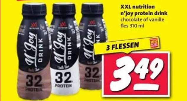 Xxl Nutrition N’joy Protein Drink Chocolate Of Vanille Fles 310 Ml ...