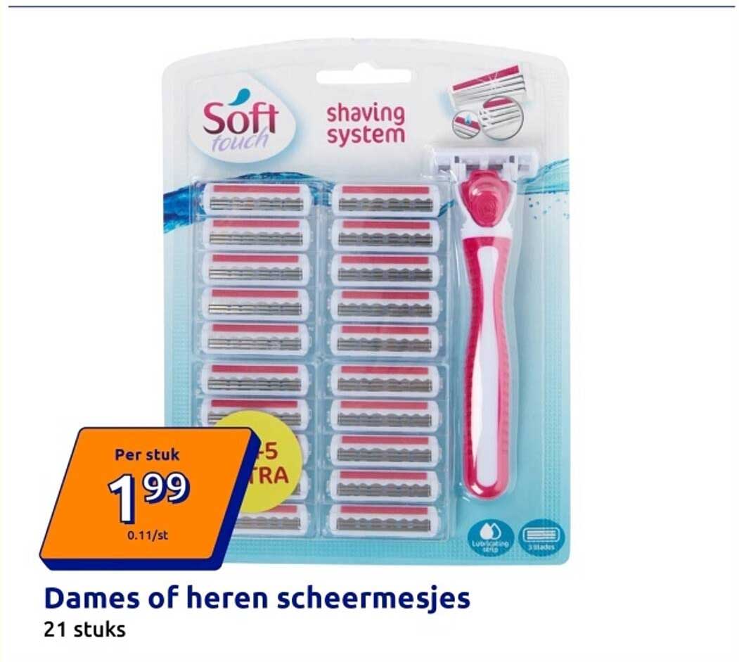 Dames Of Heren Scheermesjes Aanbieding bij Action - FolderFeest.nl