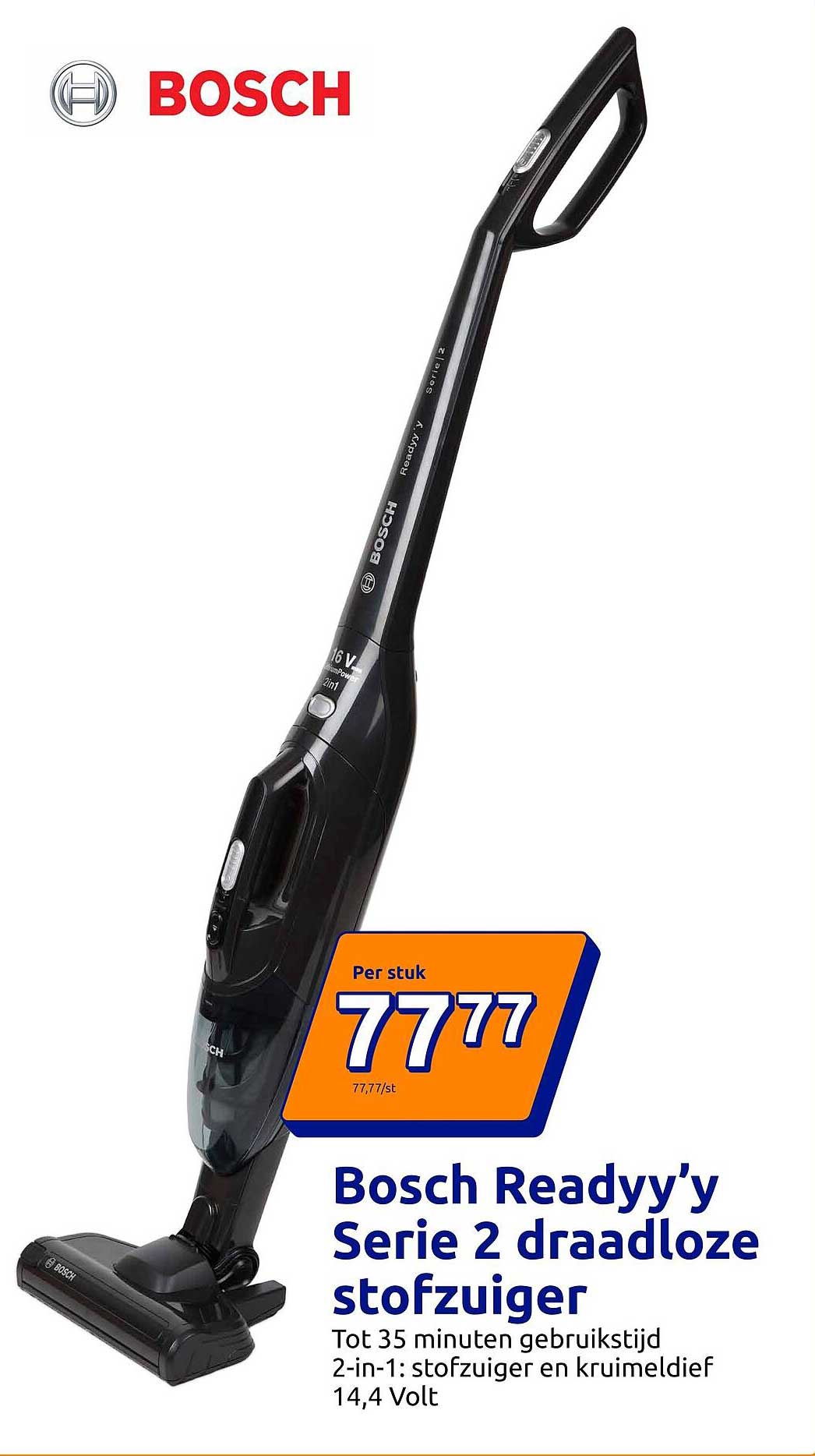 Bosch Readyy’y Serie 2 Draadloze Stofzuiger Aanbieding bij Action ...