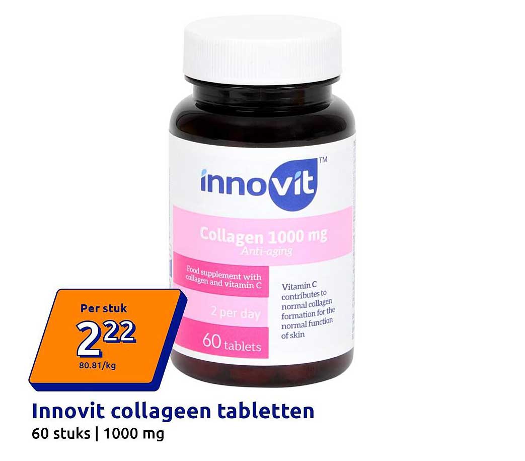 Innovit Collageen Tabletten Aanbieding bij Action - FolderFeest.nl