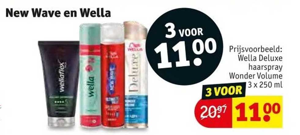 New Wave En Wella: 3 Voor 11.00 Aanbieding bij Kruidvat - FolderFeest.nl