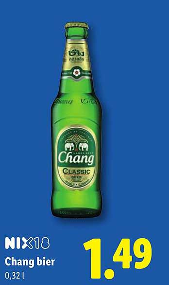 Chang Bier 0,32 L Aanbieding bij Lidl - FolderFeest.nl