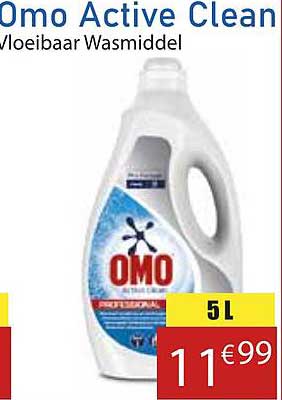 Omo Active Clean Vloeibaar Wasmiddel 5L aanbieding bij Tanger Markt