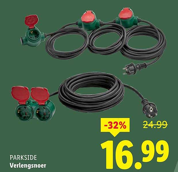 Parkside Verlengsnoer Aanbieding bij Lidl - FolderFeest.nl