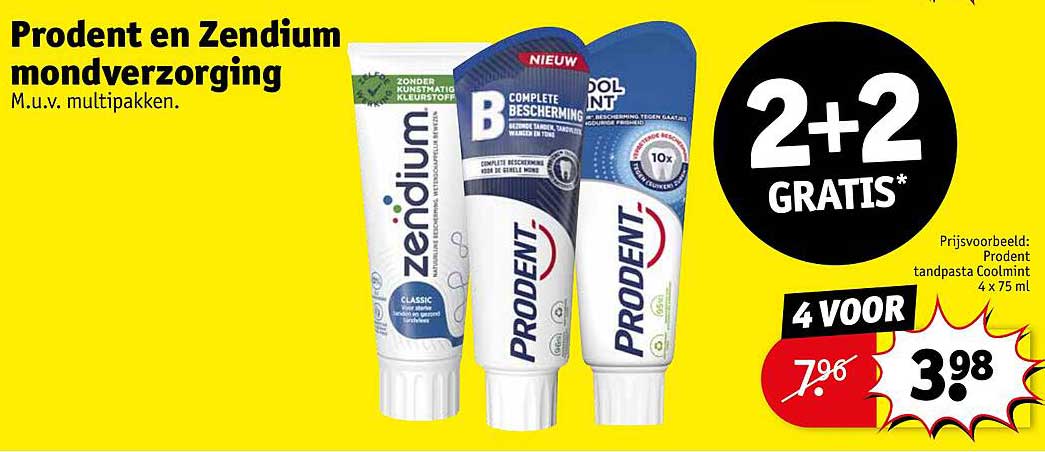 Prodent En Zendium Mondverzorging Aanbieding bij Kruidvat - FolderFeest.nl
