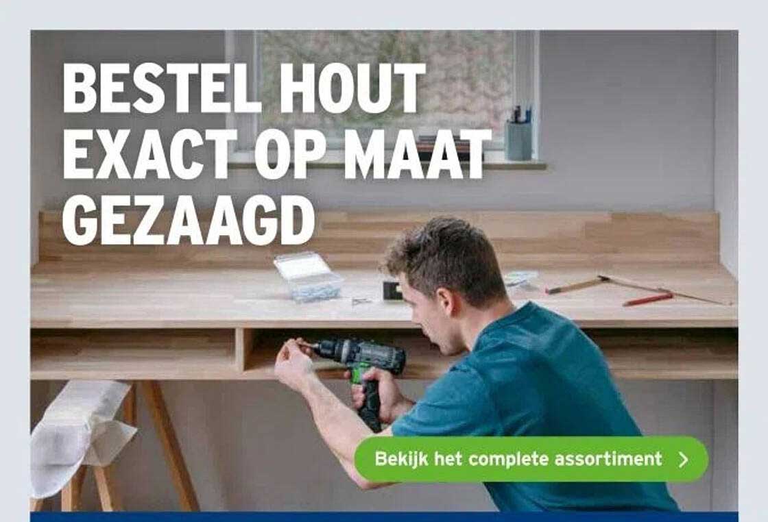 Bestel Hout Exact Op Maat Gezaagd Aanbieding bij GAMMA - FolderFeest.nl