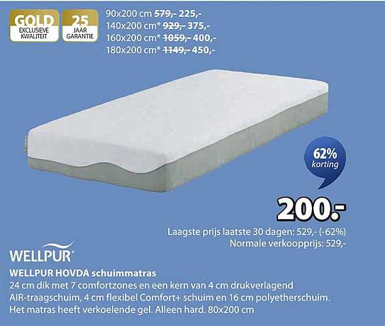 Wellpur Hovda Schuimmatras Aanbieding bij Jysk - FolderFeest.nl