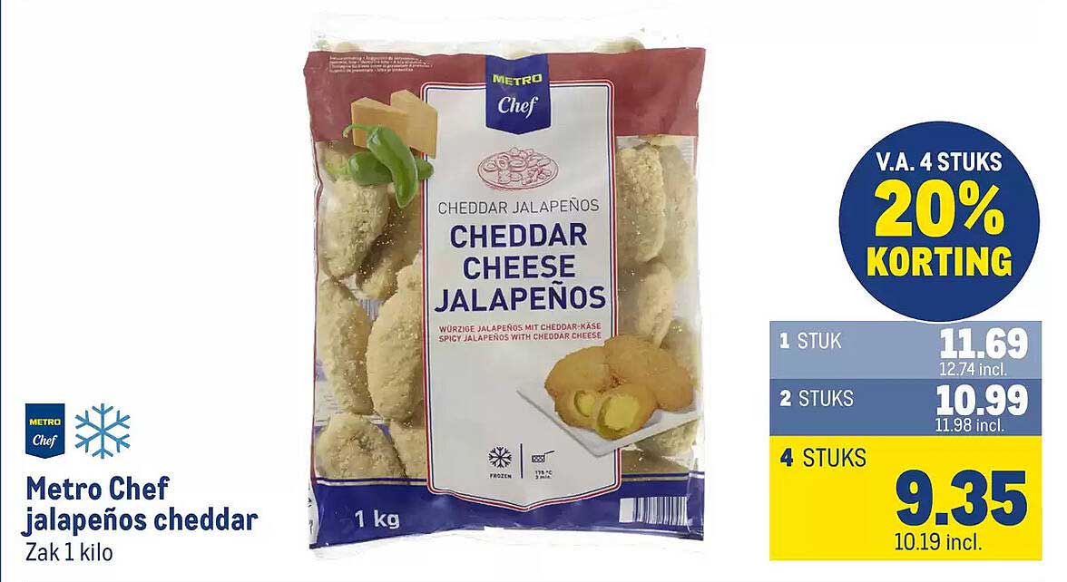 Cheddar Cheese Jalapeños aanbieding bij Makro