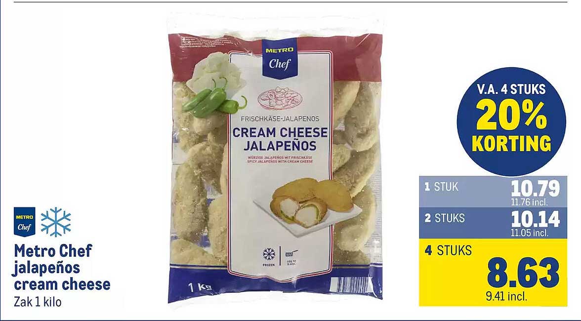 Cream Cheese Jalapeños aanbieding bij Makro