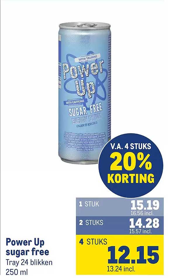 Power Up Sugar Free aanbieding bij Makro
