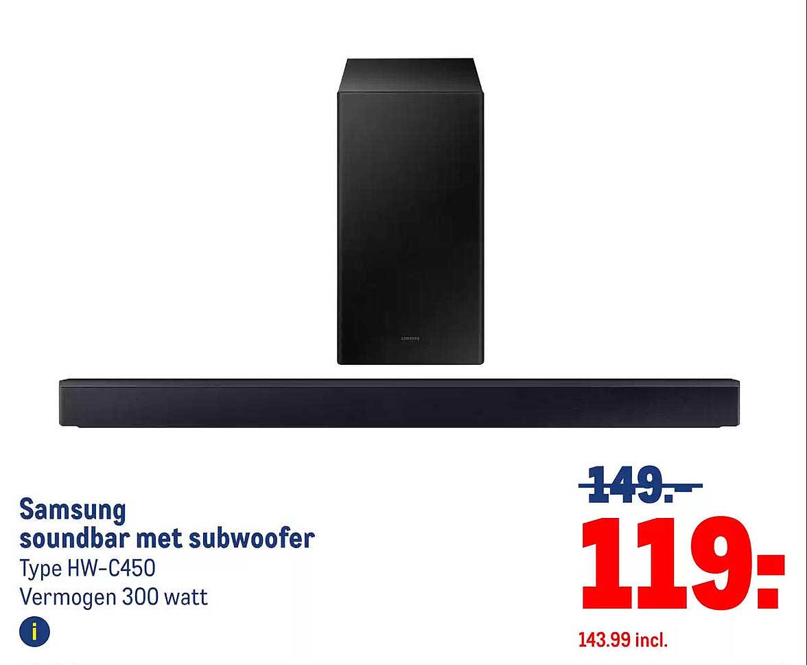 Samsung Soundbar Met Subwoofer aanbieding bij Makro