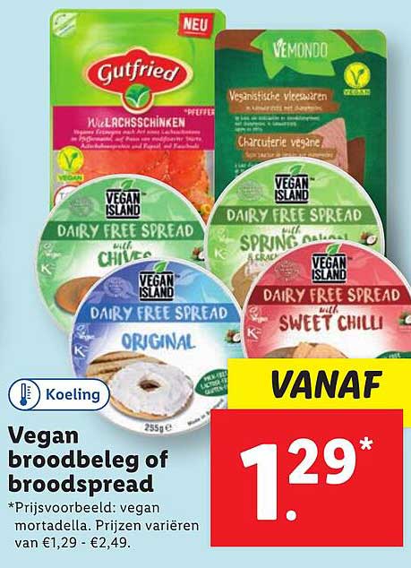Vegan Broodbeleg Of Broodspray aanbieding bij Lidl