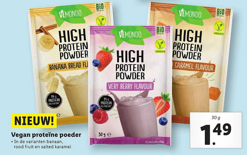 Vegan Proteïne Poeder aanbieding bij Lidl