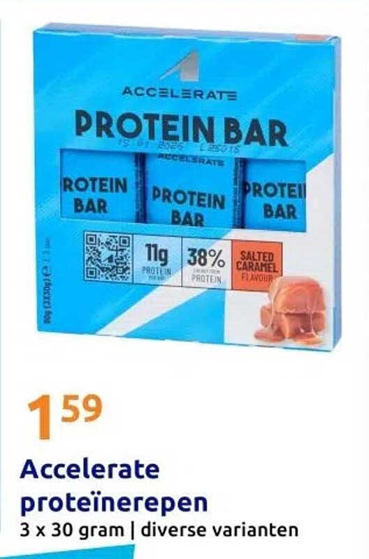 Accelerate Proteïnerepen Aanbieding bij Action - FolderFeest.nl