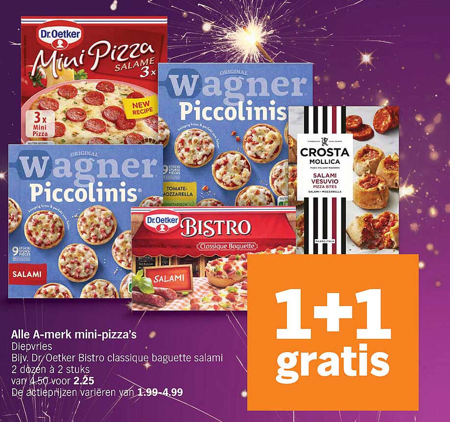 Alle A-Merk Mini-Pizza's Aanbieding bij Albert Heijn - FolderFeest.nl