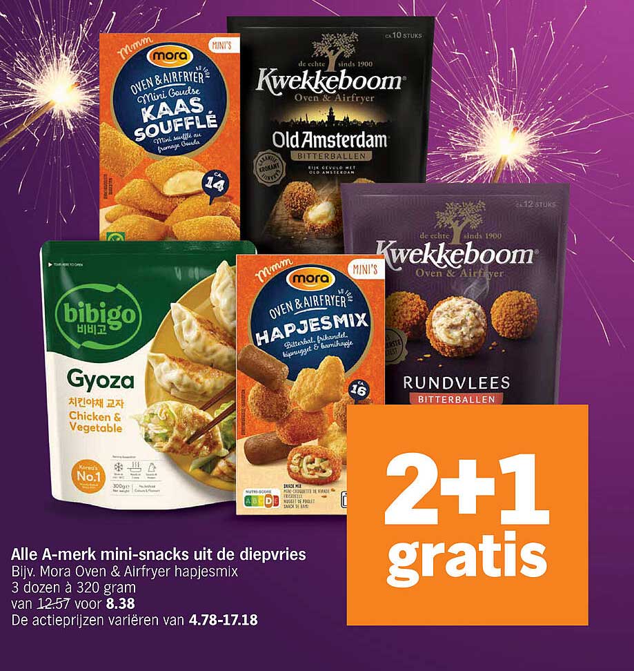 Alle A-Merk Mini-Snacks Uit De Diepvries Aanbieding bij Albert Heijn ...