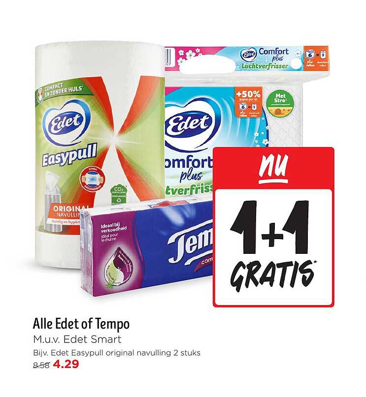 Alle Edet Of Tempo M.u.v. Edet Smart Bijv. Edet Easypull Original ...