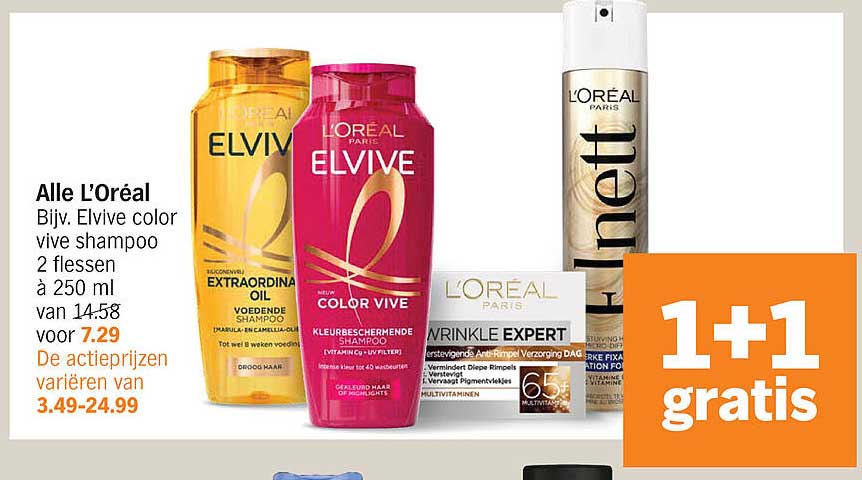 Alle L'oréal Bijv. Elvive Color Vive Shampoo 2 Flessen À 250 Ml Van 14. ...