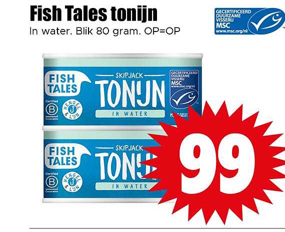 Fish Tales Tonijn Aanbieding bij Dirk - FolderFeest.nl