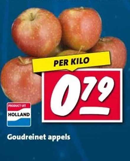 Goudreinet Appels Aanbieding bij Nettorama - FolderFeest.nl