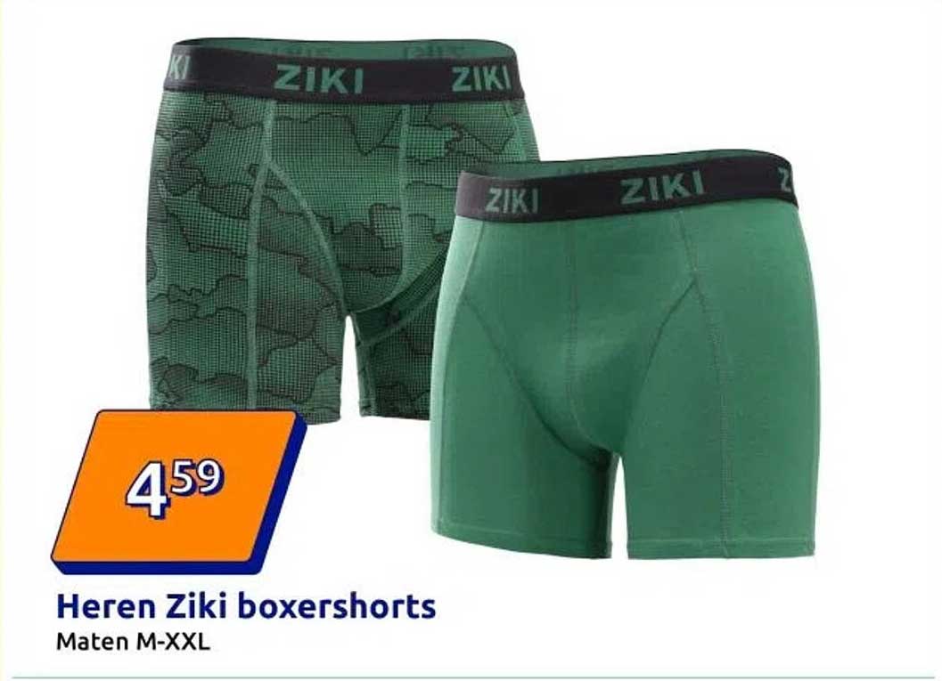 Heren Ziki Boxershorts Aanbieding bij Action - FolderFeest.nl