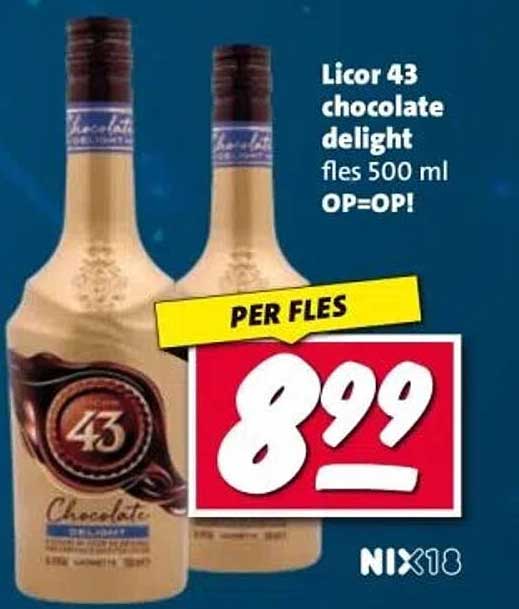 Licor 43 Chocolate Delight Fles 500 Ml Aanbieding bij Nettorama ...