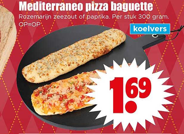 Mediterraneo Pizza Baguette Aanbieding bij Dirk - FolderFeest.nl