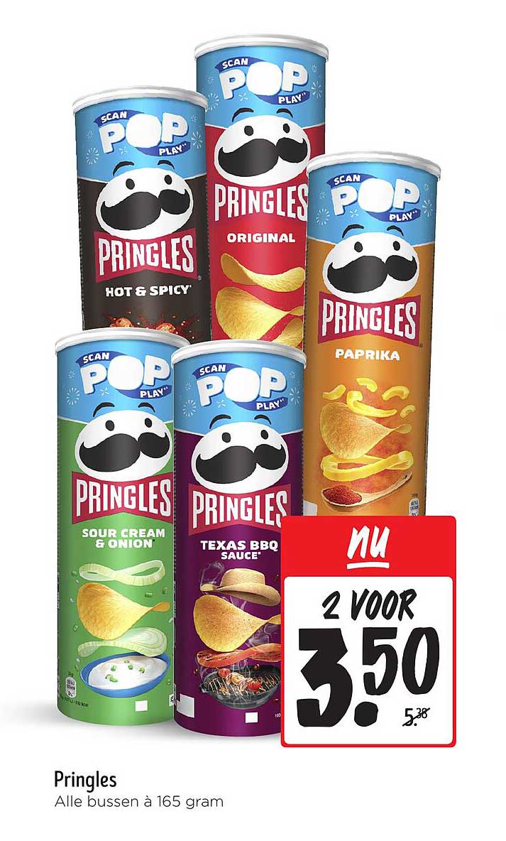 Pringles - 2 Voor 3.50 Aanbieding bij Jumbo - FolderFeest.nl