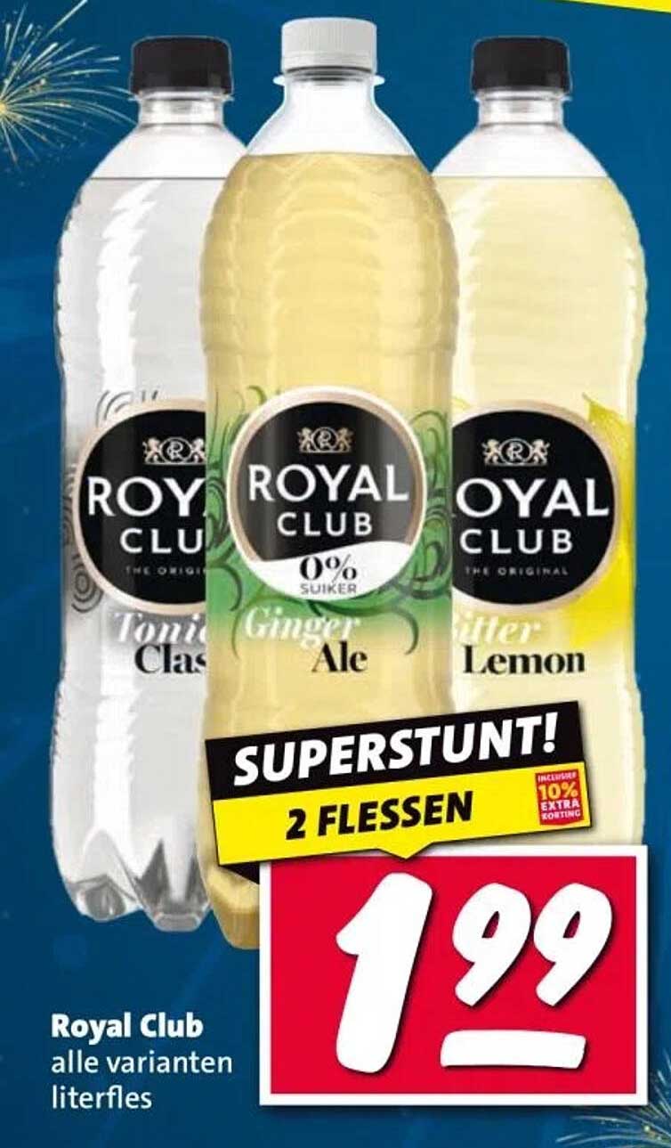 Royal Club Alle Varianten Literfles Aanbieding bij Boni - FolderFeest.nl