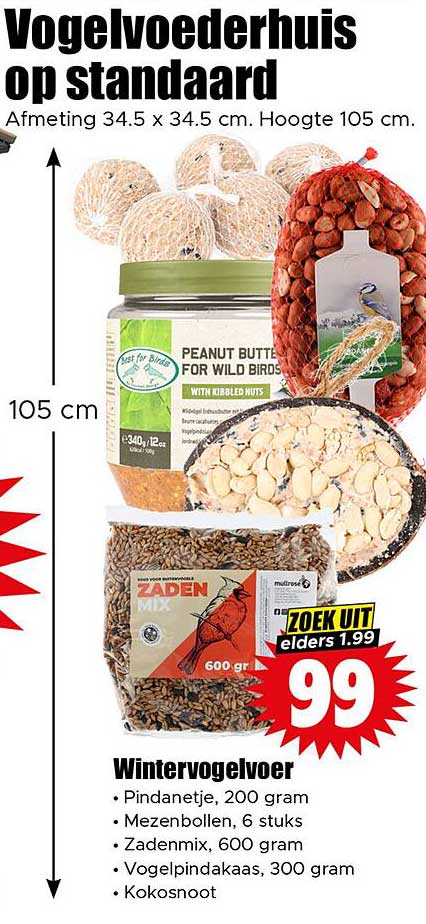 Vogelvoederhuis Op Standaard Aanbieding bij Dirk - FolderFeest.nl