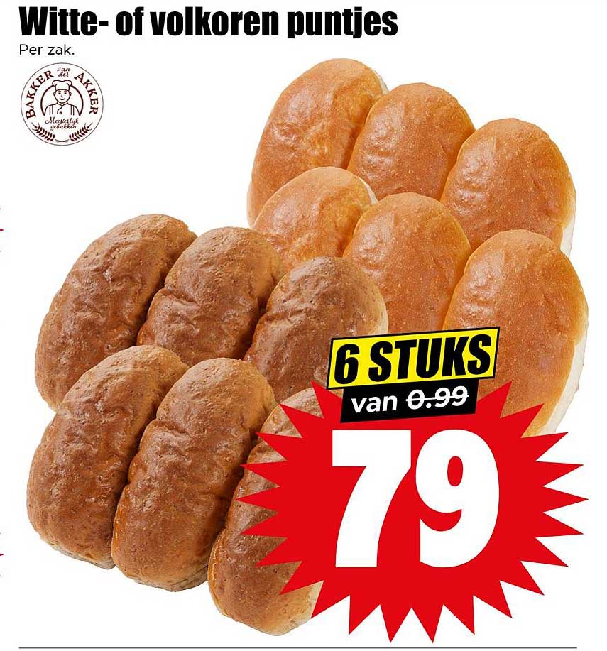 Witte- Of Volkoren Puntjes Aanbieding bij Dirk - FolderFeest.nl