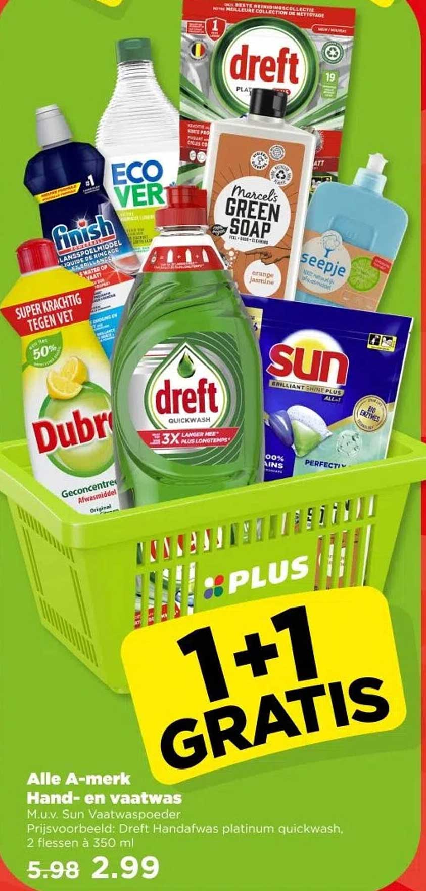 Alle A-Merk Hand- En Vaatwas M.u.v. Sun Vaatwaspoeder Aanbieding bij ...