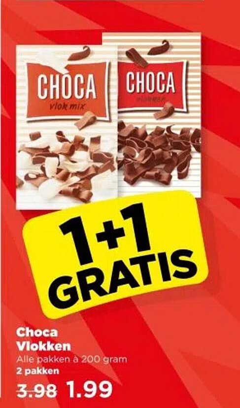Choca Vlokken Aanbieding bij PLUS - FolderFeest.nl