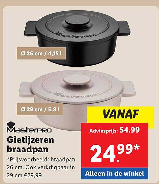 Gietijzeren Braadpan Aanbieding bij Lidl - FolderFeest.nl