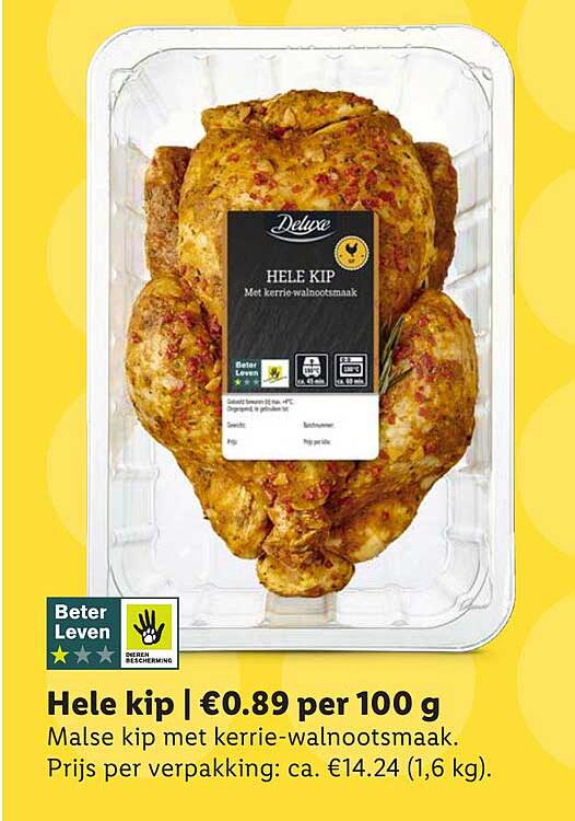 Hele Kip | €0.89 Per 100 G Aanbieding bij Lidl - FolderFeest.nl