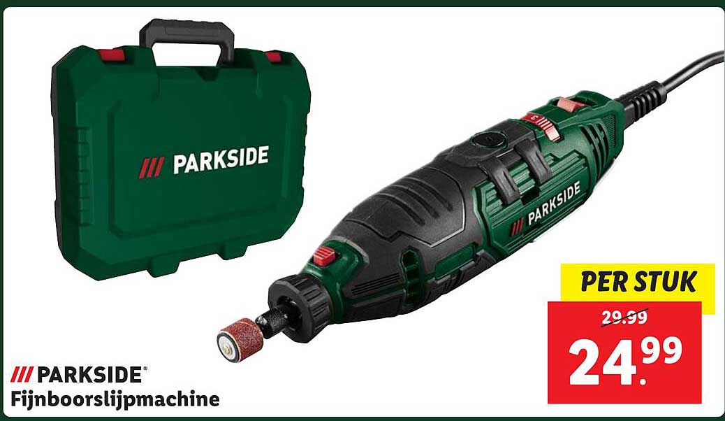 Parkside Fijnboorslijpmachine aanbieding bij Lidl