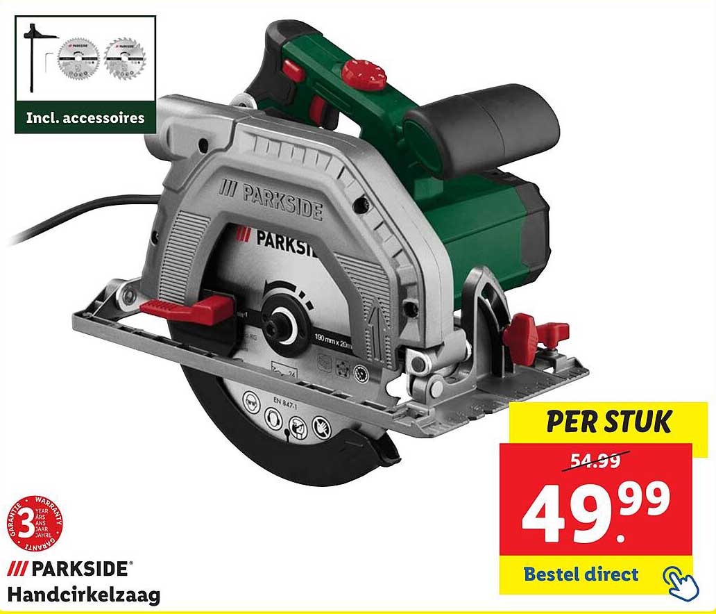 Parkside Handcirkelzaag Aanbieding bij Lidl - FolderFeest.nl