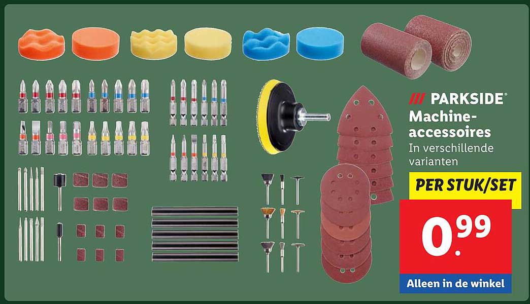 Parkside Machine-Accessoires In Verschillende Varianten aanbieding bij Lidl