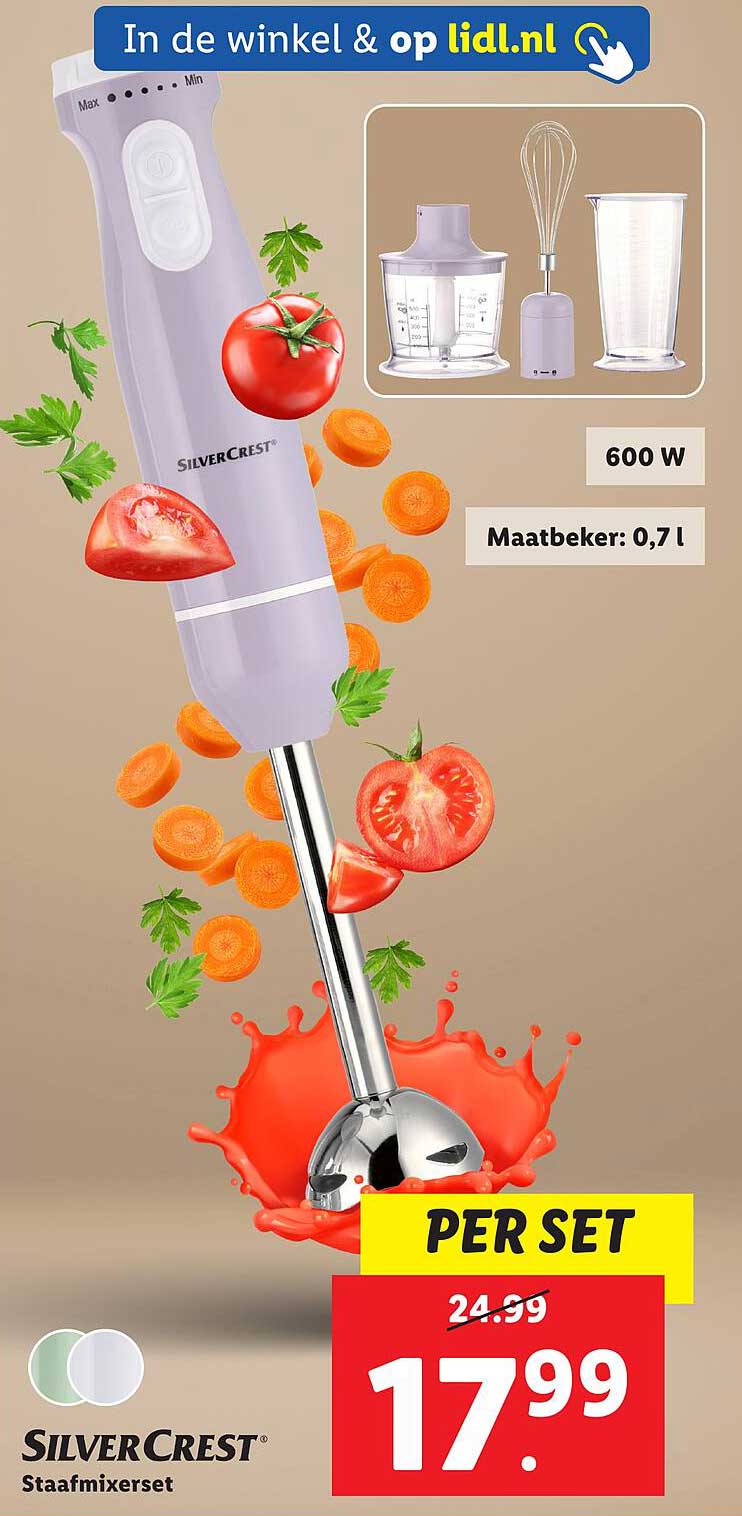 Silvercrest Staafmixerset Aanbieding bij Lidl - FolderFeest.nl